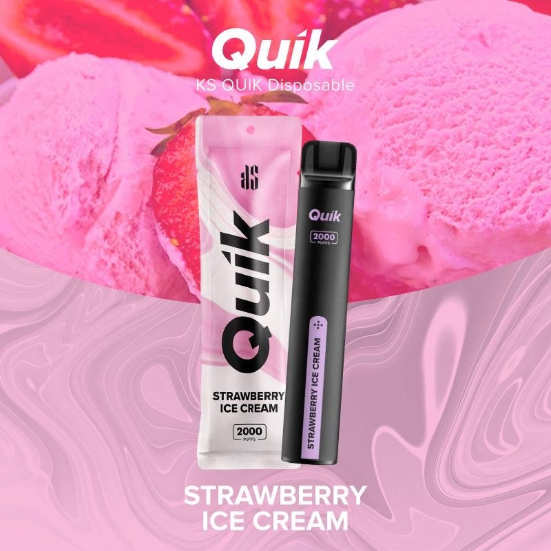QUIK - Strawberry Ice Cream – Mafia Vape Shop